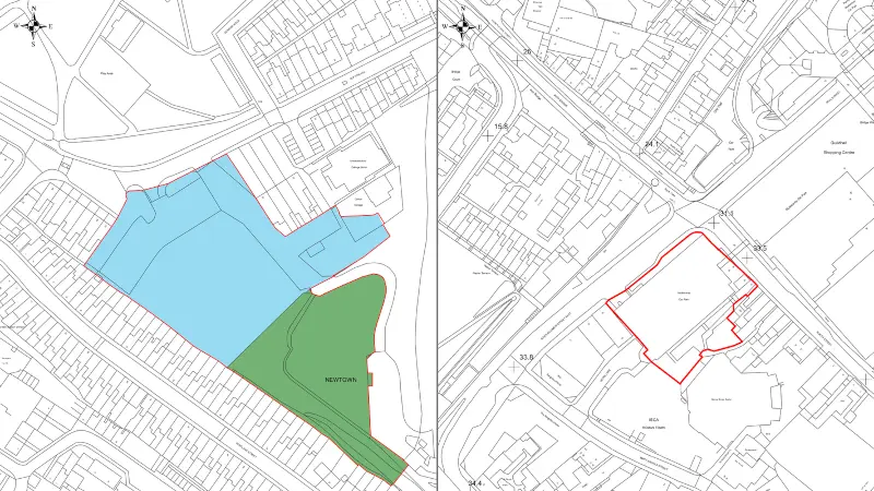 Clifton Hill sports centre site - with adjacent green space - and Mary ...